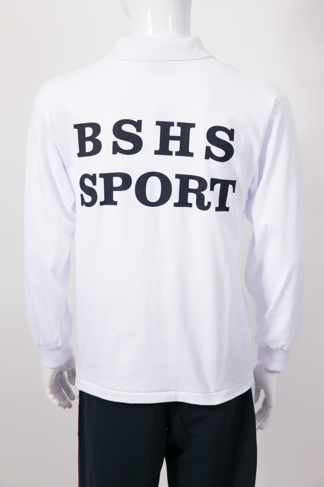 Sport Long Sleeve White BSHS Polo