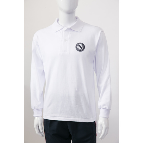 Sport Long Sleeve White BSHS Polo